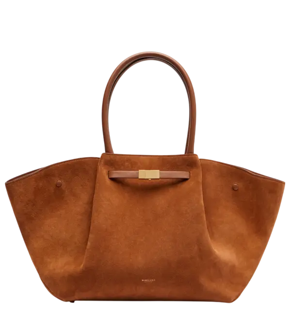 DEMELLIER Suede Tote Bag - Brown