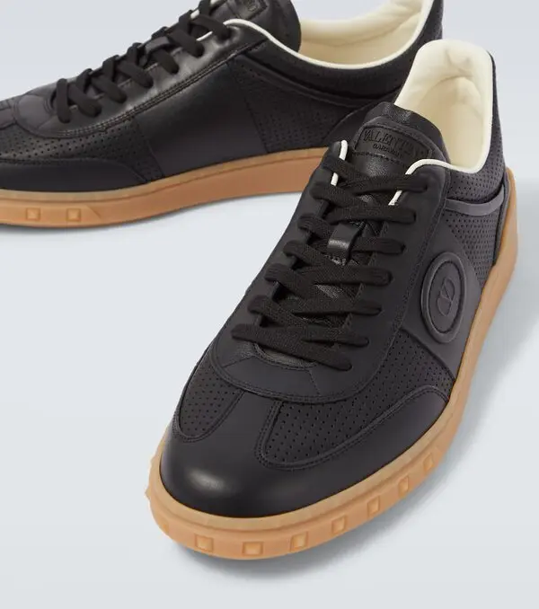 Valentino Garavani Upvillage Leather Sneakers - Black