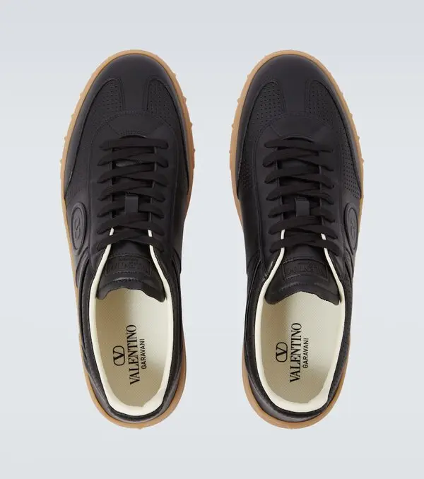 Valentino Garavani Upvillage Leather Sneakers - Black