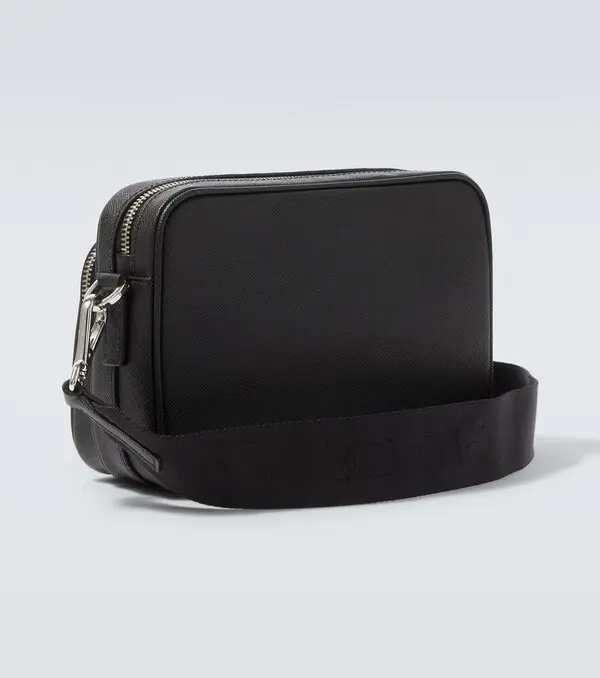 Prada Saffiano Leather Shoulder Bag - Black