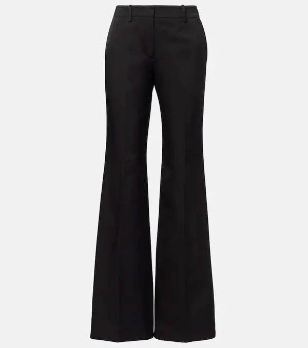 Magda Butrym Cotton And Silk Flared Pants