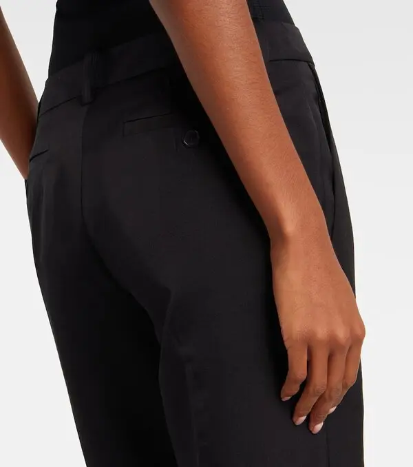 Magda Butrym Cotton And Silk Flared Trousers