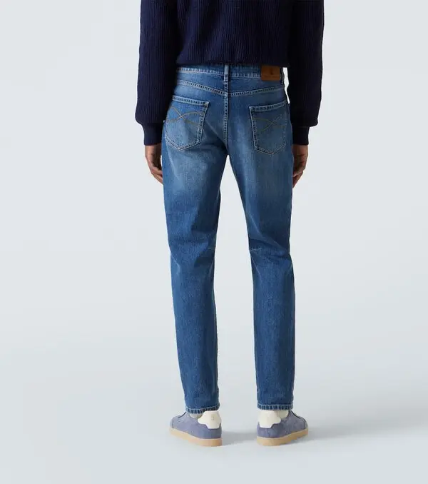 Brunello Cucinelli Mid-rise Slim Jeans