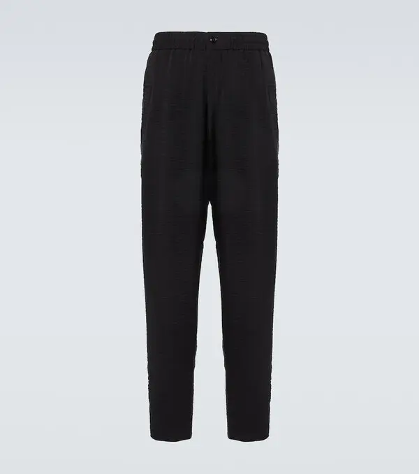 Giorgio Armani Jacquard Straight Pants