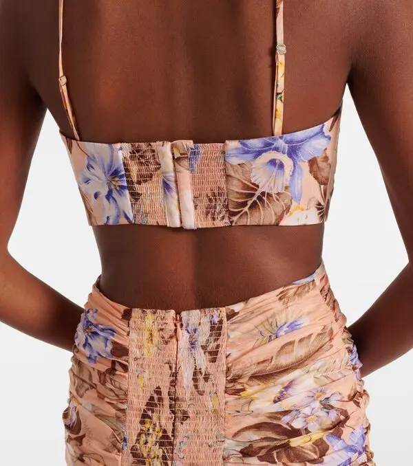 Zimmermann Coco Floral Cotton Mini Dress - Pink