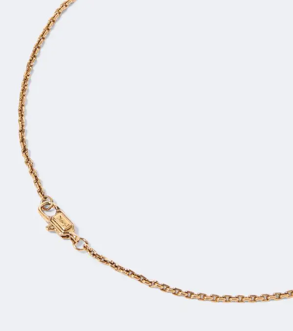 Saint Laurent Cassandre Pendant Necklace - Gold