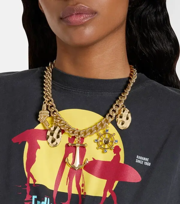 Rabanne Charm Necklace - Gold