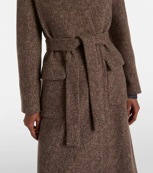 Brunello Cucinelli Belted Wool And Cashmere Overcoat