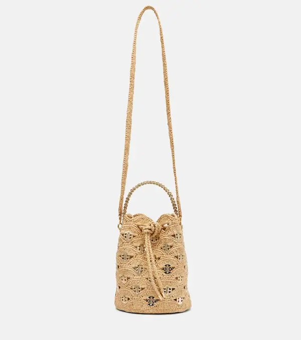 Rabanne Embellished Raffia Tote