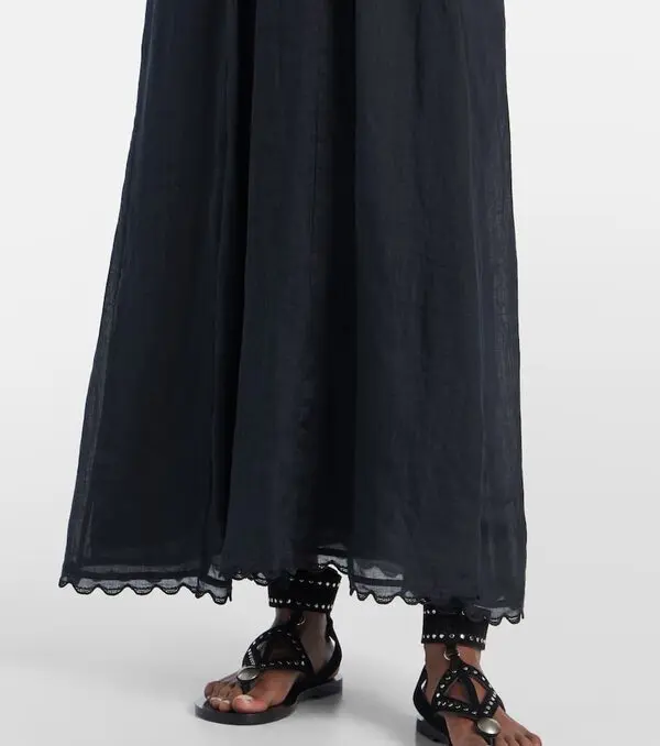 Isabel Marant Étoile Lindy Lace-trimmed Maxi Dress
