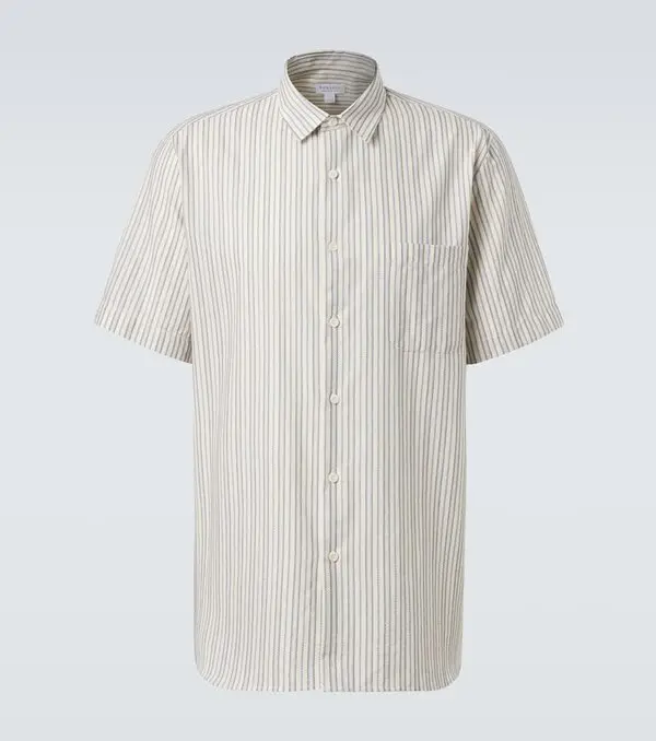Sunspel Striped Cotton Shirt