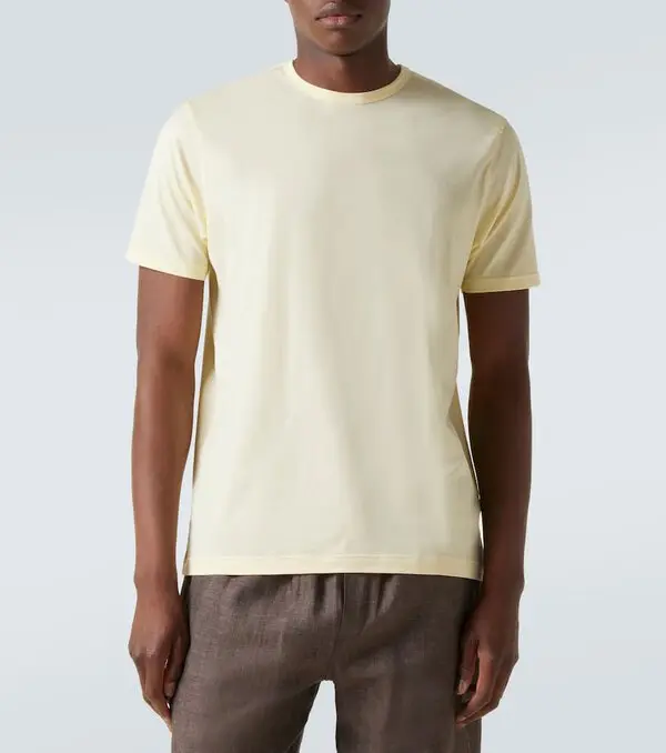 Sunspel Cotton T-shirt - Yellow