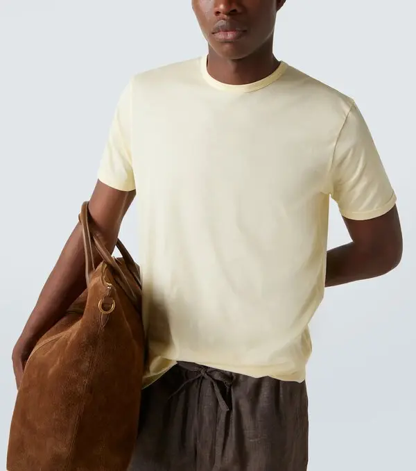 Sunspel Cotton T-shirt - Yellow