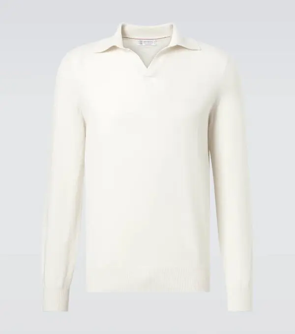 Brunello Cucinelli Cashmere Polo Sweater