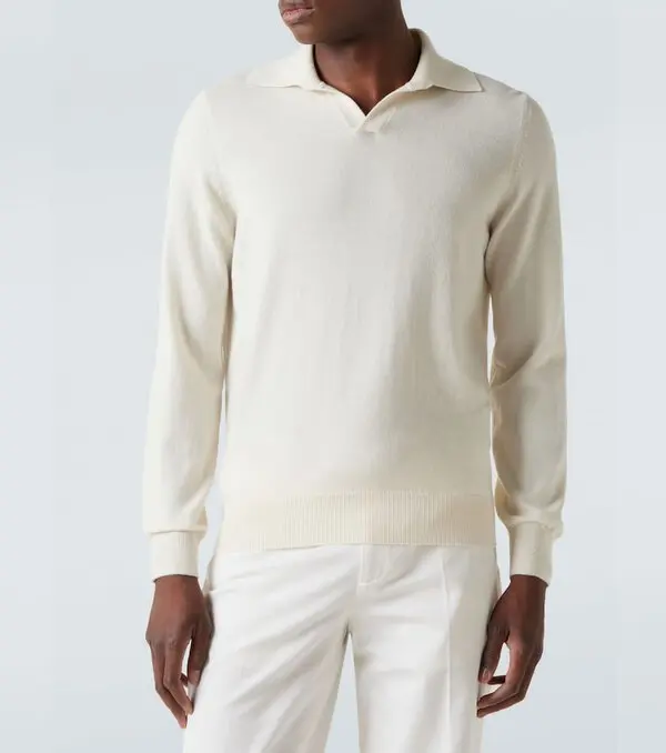 Brunello Cucinelli Cashmere Polo Sweater