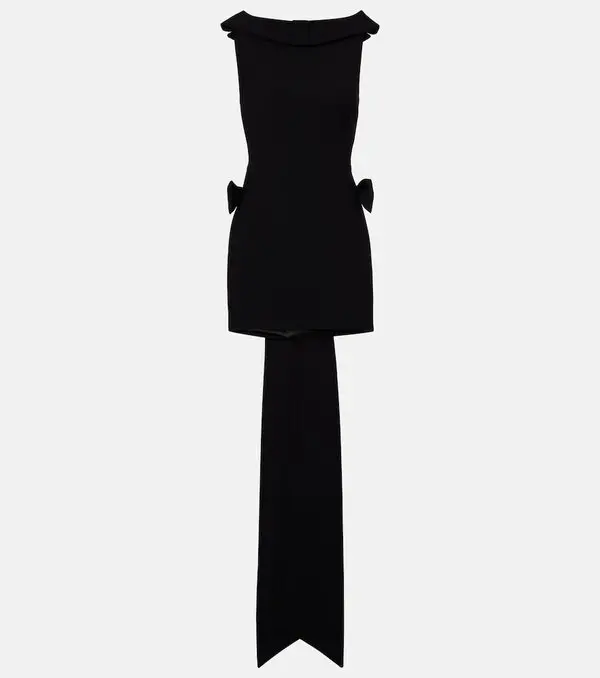 THE NEW ARRIVALS ILKYAZ OZEL Daphne Crêpe Cocktail Dress - Black
