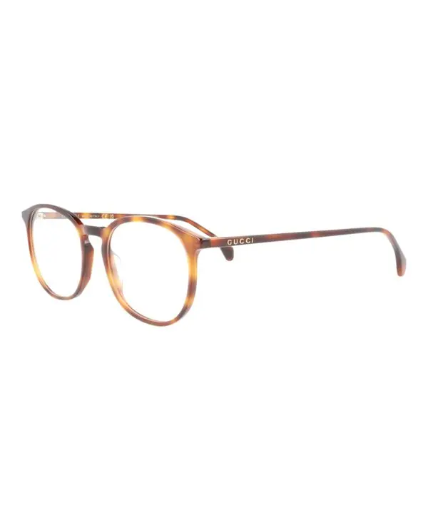 Gucci Round Eyeglasses - Havana/transparent (gg0551o