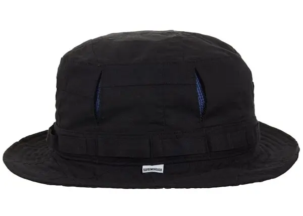 Supreme Goodenough Patchwork Crusher Hat - Black
