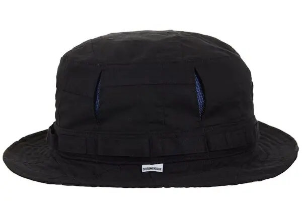 Supreme Goodenough Patchwork Crusher Hat - Black