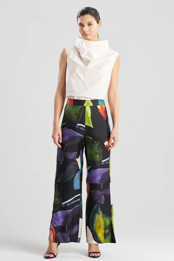 Natori Yoru Silk Twill Pants