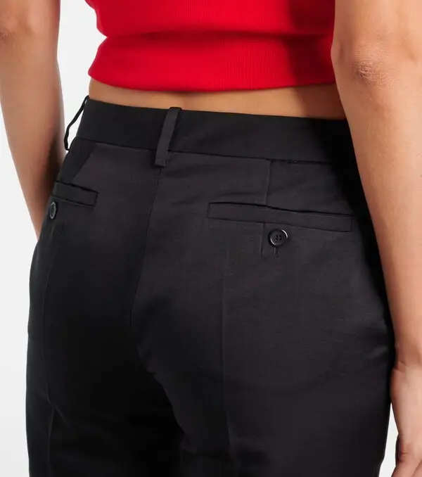 Magda Butrym Cotton And Silk Flared Pants