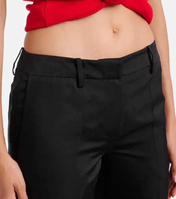 Magda Butrym Cotton And Silk Flared Pants