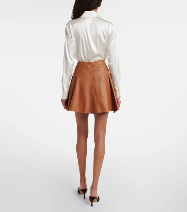 Ralph Lauren Leather Miniskirt