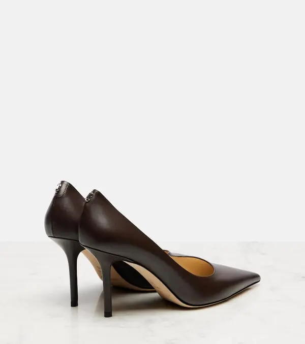 JIMMY CHOO Love 85 Leather Pumps - Brown