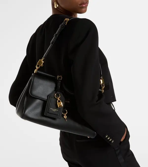 Dolce & Gabbana My Sicily Medium Leather Tote Bag - Black