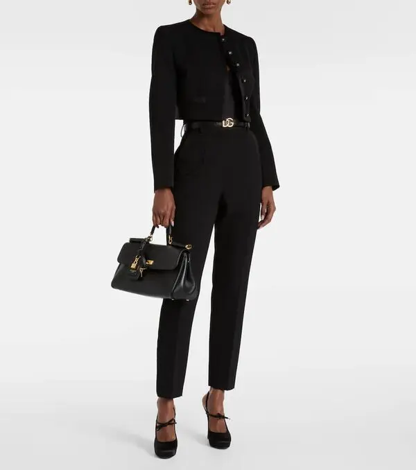 Dolce & Gabbana My Sicily Medium Leather Tote Bag - Black