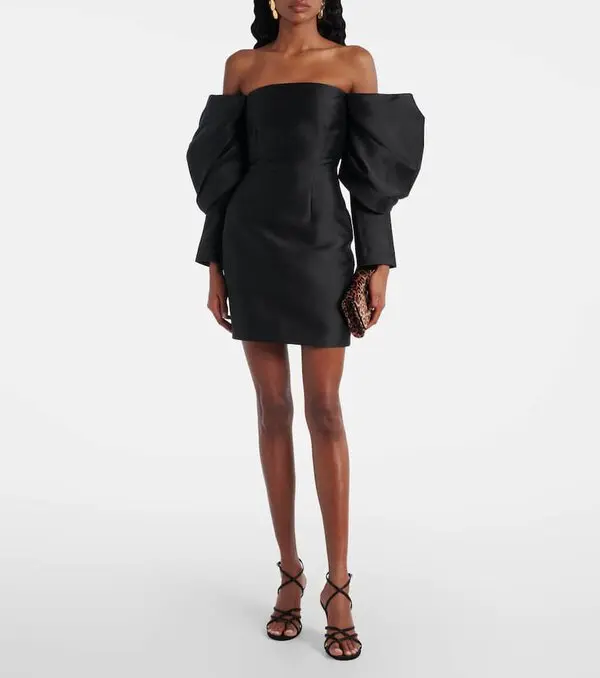 Solace London Freja Satin Mini Dress
