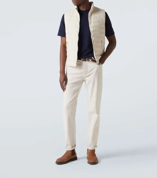 Brunello Cucinelli Logo Cotton Jersey T-shirt
