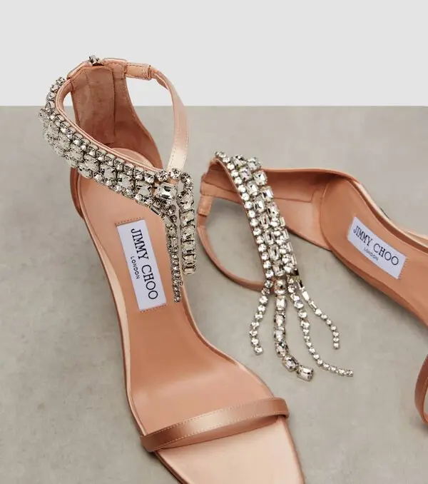 JIMMY CHOO Verity 100 Satin Sandals