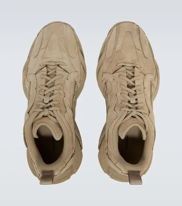 Balenciaga Monday Suede Sneakers - Beige
