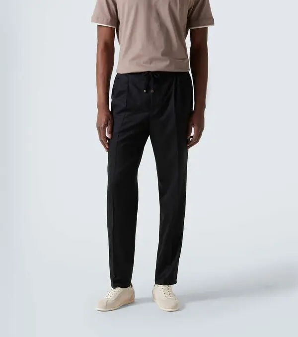 Brunello Cucinelli Virgin Wool Tapered Pants
