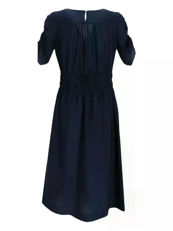 BOSS Puff-sleeve Midi Dress