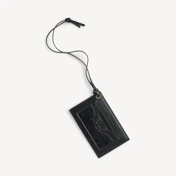 Balenciaga Le City Charm Card Case Mirror - Black