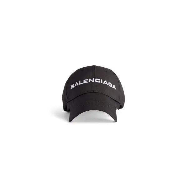 Balenciaga Logo Baseball Cap - Black