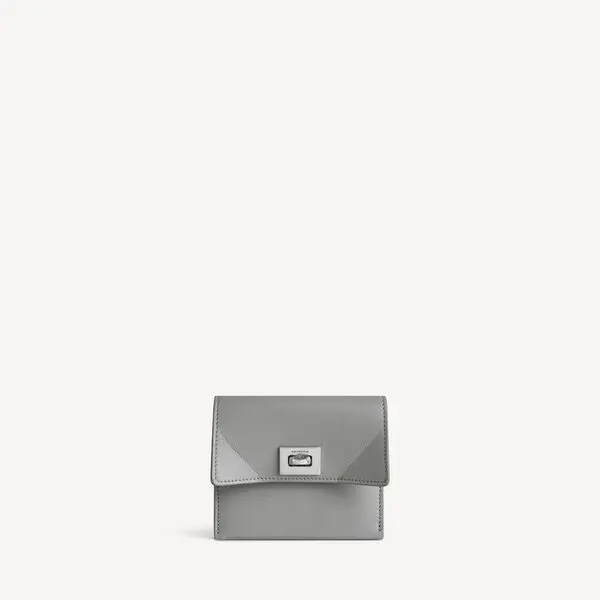 Balenciaga Rodeo Card Holder With Flap - Grey