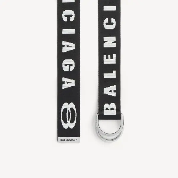 Balenciaga D Ring Belt - Black