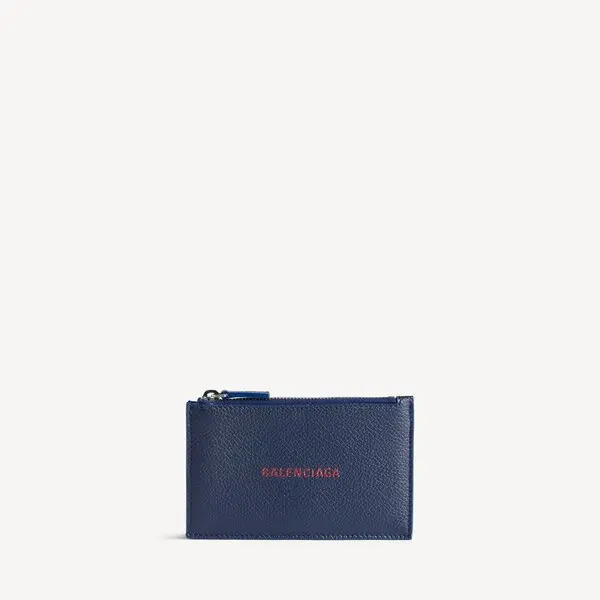 Balenciaga Cash Long Coin And Card Holder Large - Blue