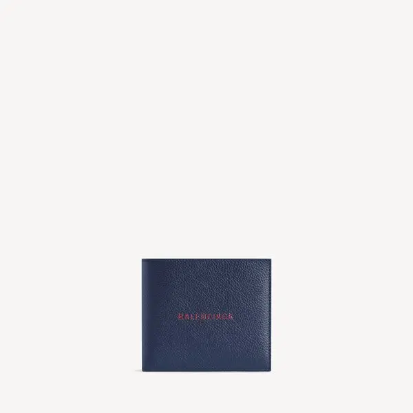 Balenciaga Cash Square Folded Coin Wallet - Blue