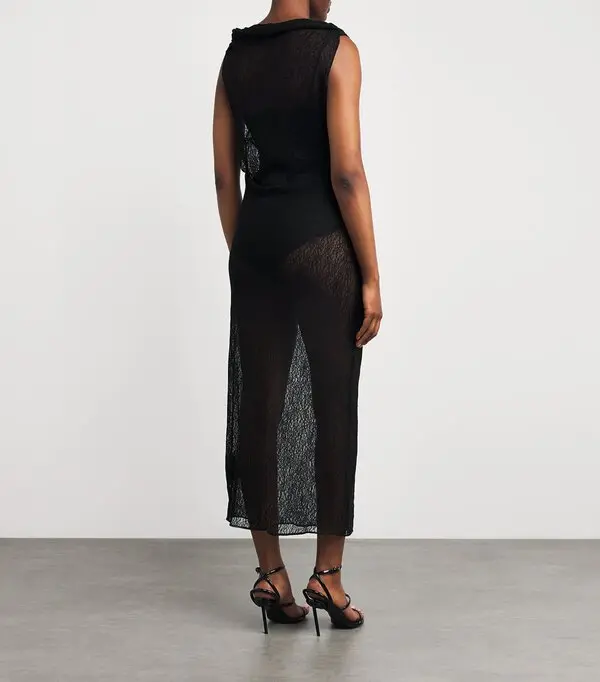 Camilla And Marc Lace Aperture Midi Dress - Black | Editorialist