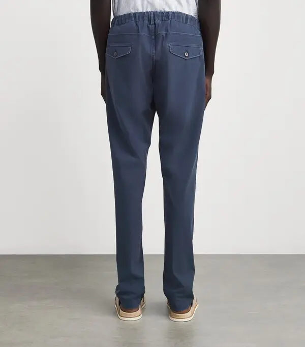 Eleventy Garment-dyed Twill Trousers