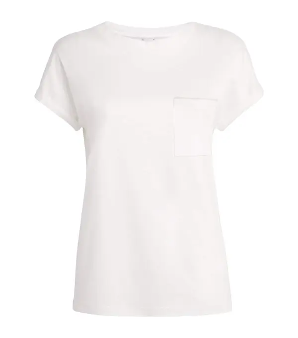 Eleventy Pocket-detail T-shirt - White