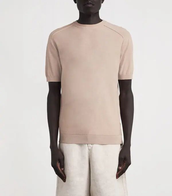 Eleventy Cotton Knitted T-shirt