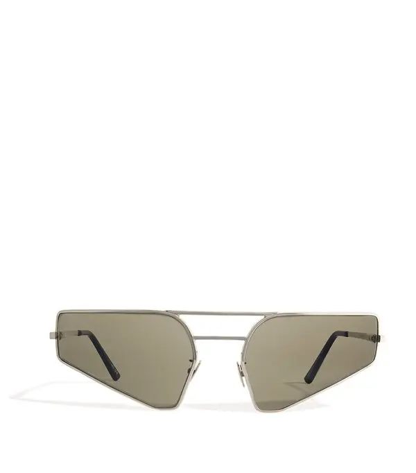 Rick Owens Stainless Steel Rg0000015 Prong Sunglasses - Silver