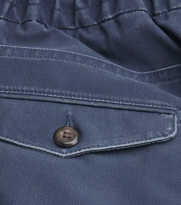 Eleventy Garment-dyed Twill Trousers