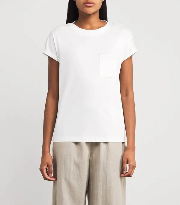 Eleventy Pocket-detail Short-sleeve T-shirt - White