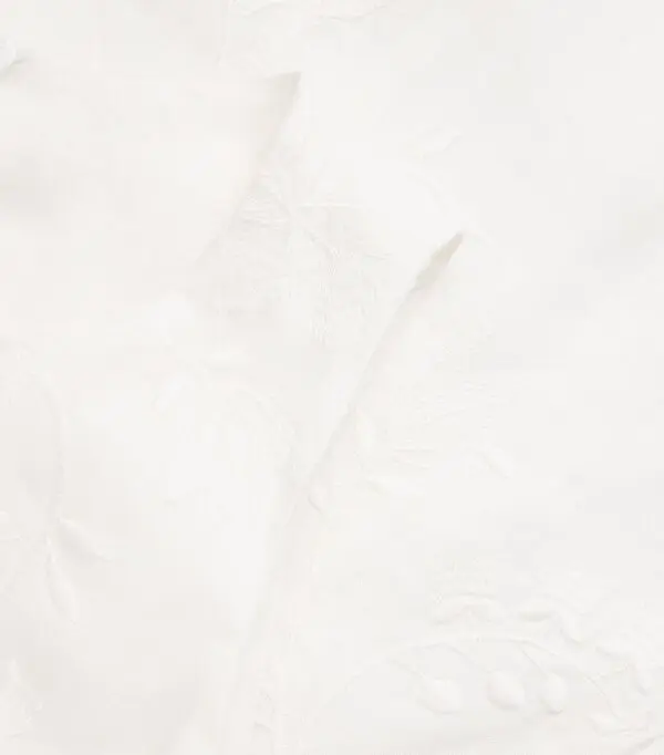 Eleventy X Harrods Linen Floral Embroidered Midi Dress